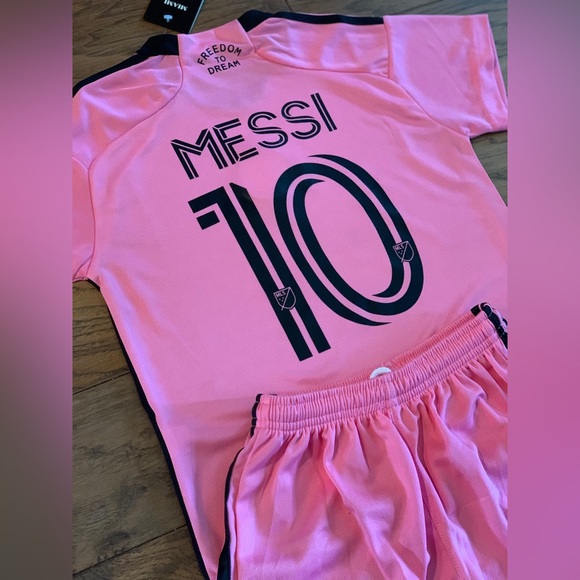 Shirts & Tops | Lionel Messi Pink Footballer Jersey Kids Youth Medium ...